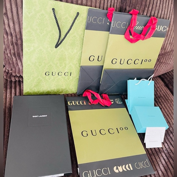 Bags | Gucci Versace Rimowa Tiffany Shopping Bags | Poshmark